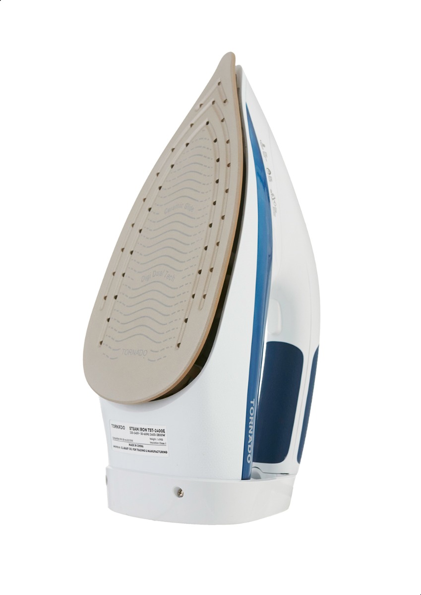 TORNADO Digital Steam Iron 2400-2800 Watt Ceramic Soleplate White x ...