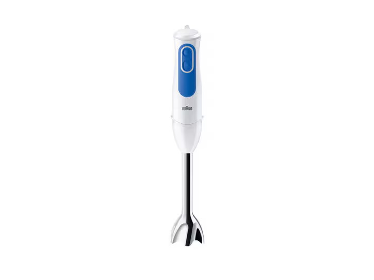 Braun MultiQuick 3 Hand Blender with chopper, 700 Watt, White/ Blue- MQ ...